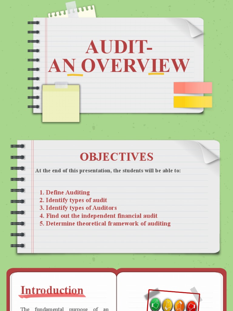 Chap 1 Overview of An Audit | PDF | Audit | Financial Audit