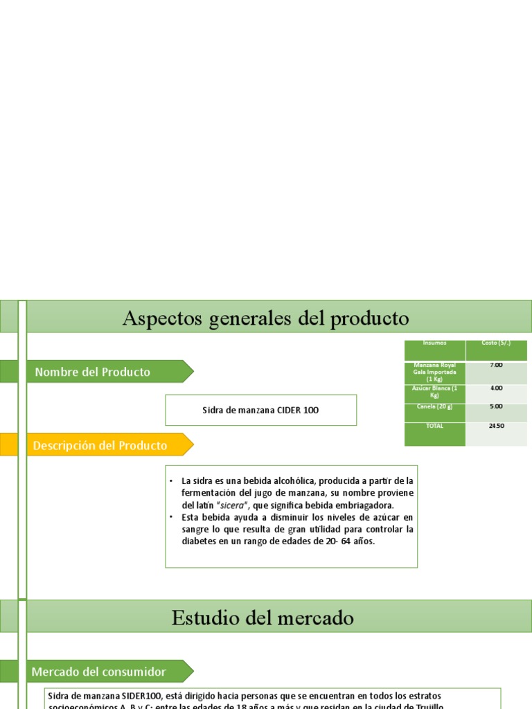 PPT-Proyectos de Inversión - Sidra | PDF | Sidra | Bebidas alcohólicas