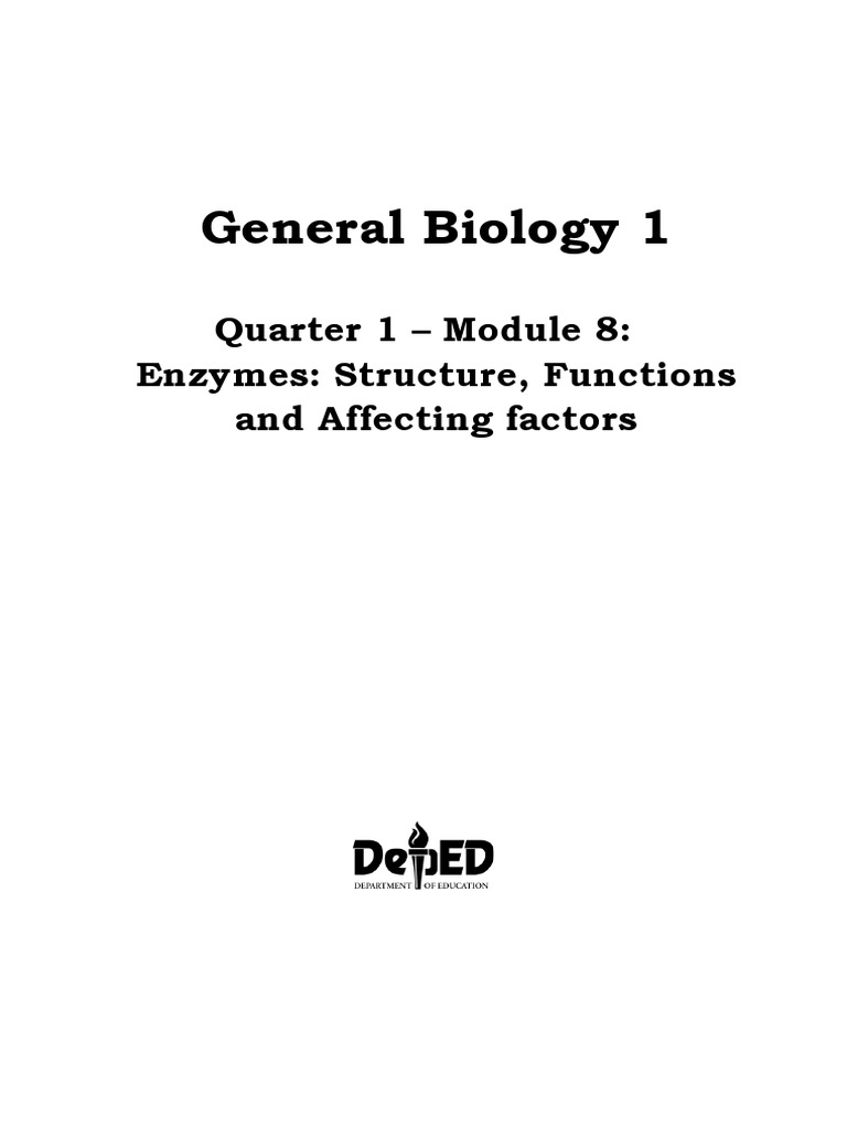 General-Biology 1 | PDF | Enzyme | Catalysis