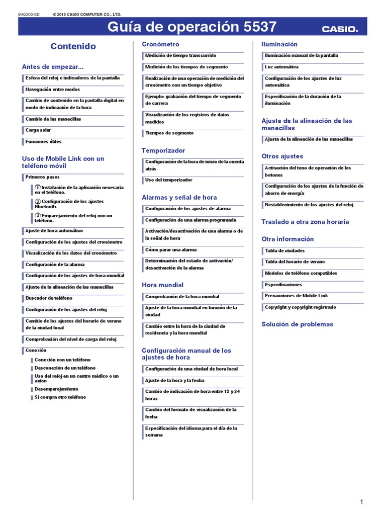 QW 5537 | PDF | Reloj | Hora