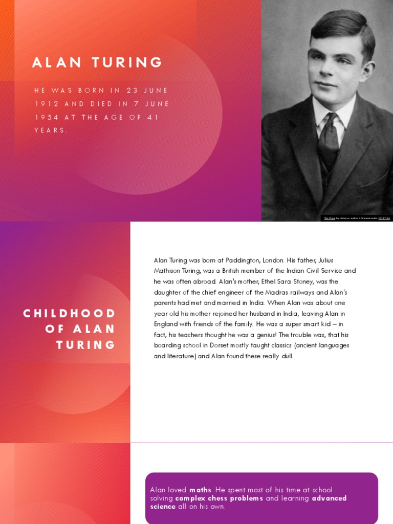 Alan Turing: Life and Legacy | PDF | Alan Turing | Cyberwarfare