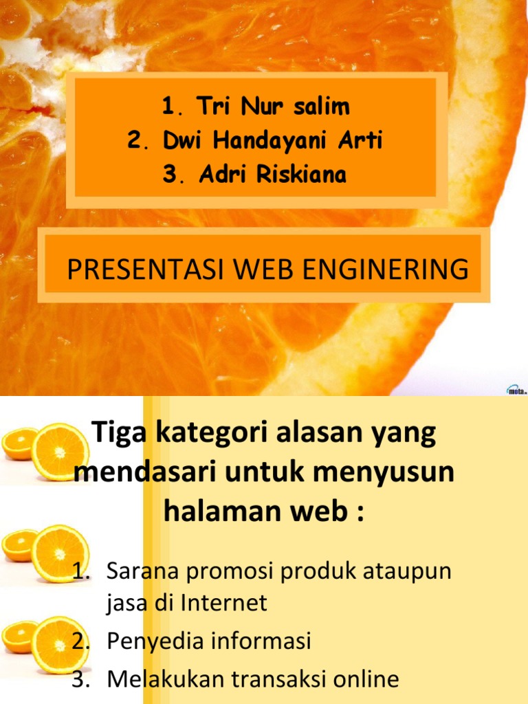 Presentasi Web Enginering | PDF