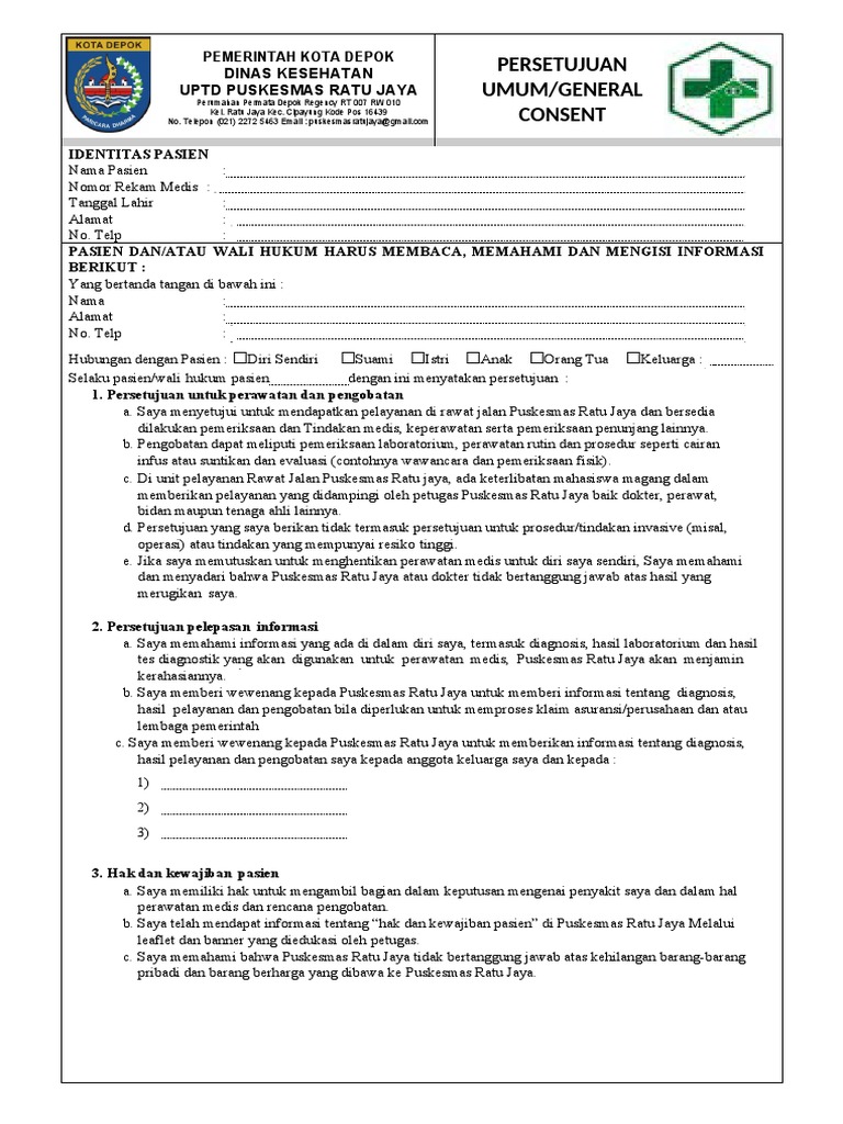 General Concent | PDF | Kesehatan Holistik