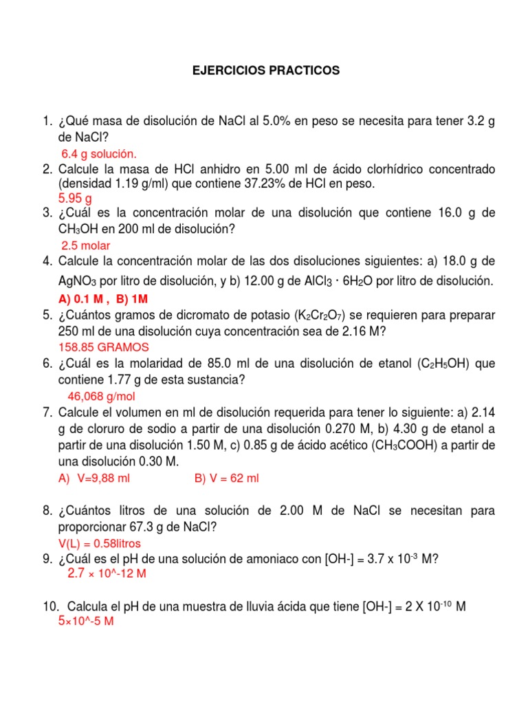 Ejercicios Practico Unidad 5 | PDF