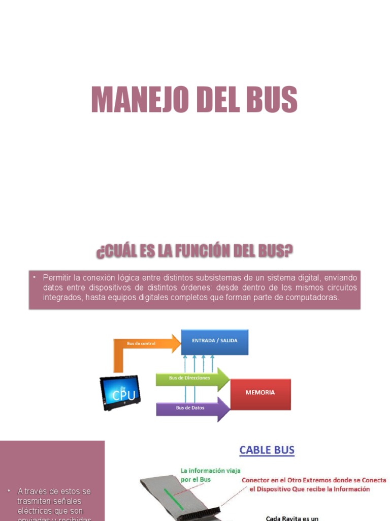 Cómo funcionan los buses en los sistemas digitales | PDF