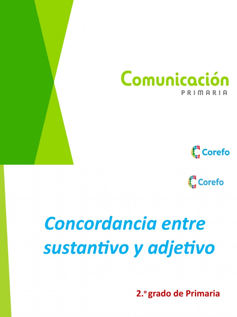 Concordancia Sustantivo y Adjetivo 2° Grado | PDF