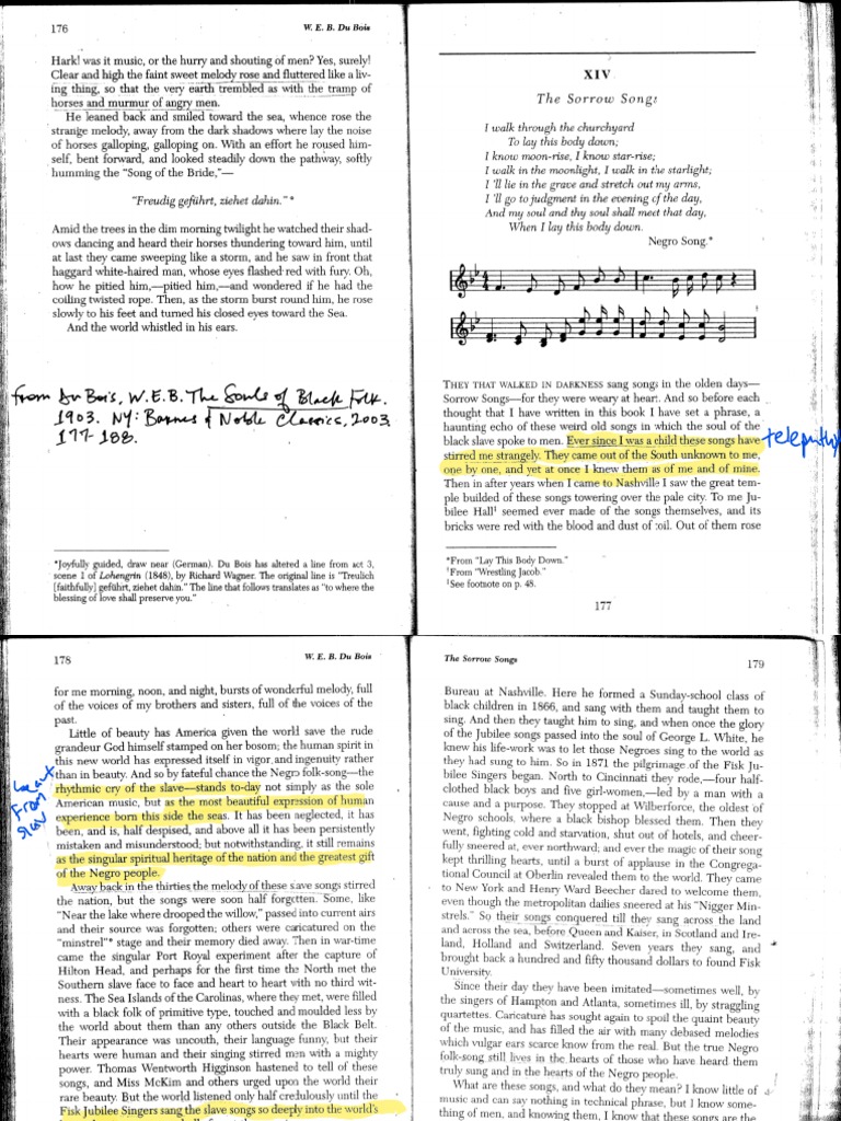 Du Bois - The Sorrow Songs (1903) | PDF