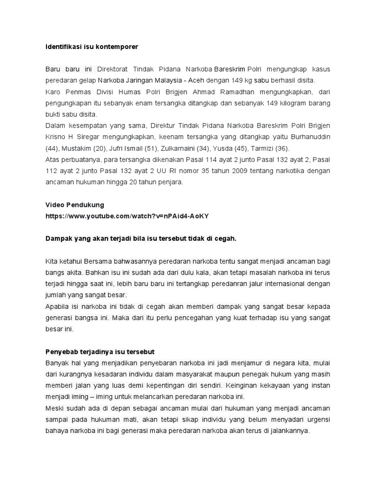 Tugas Kelompok Identifikasi Isu Kontemporer | PDF | Ilmu Sosial