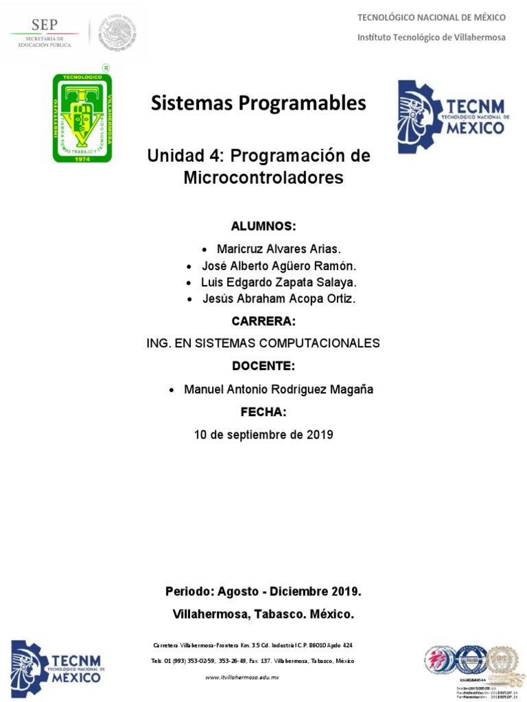 Programación de Microcontroladores | PDF | Microcontrolador | Programa de computadora