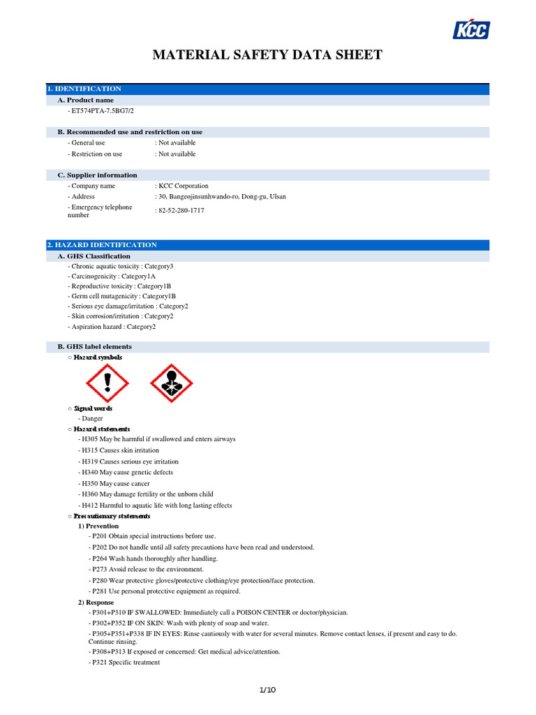 ET574PTA-7.5BG7 and 2 (English) | PDF | Materials | Occupational Safety ...
