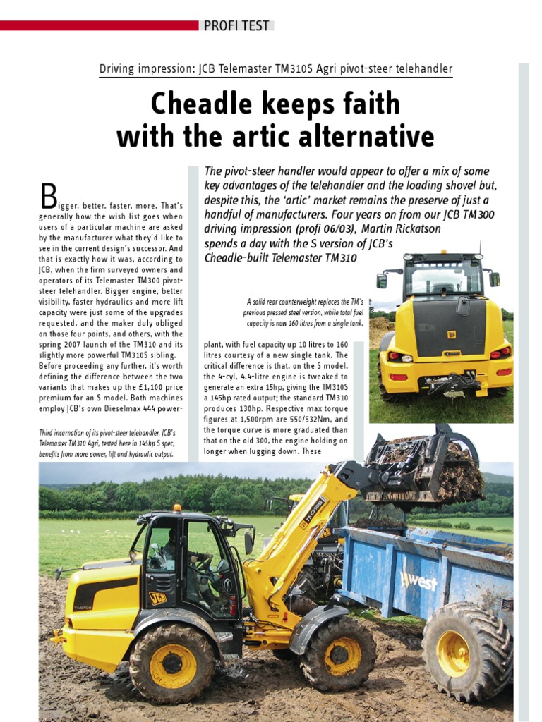 JCB Telemaster TM310S Agri | PDF | Automatic Transmission ...