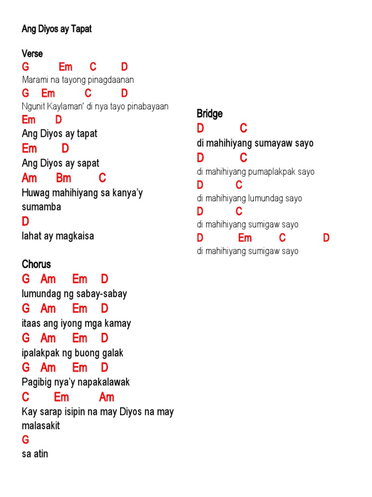 Ang Diyos Ay Tapat | PDF