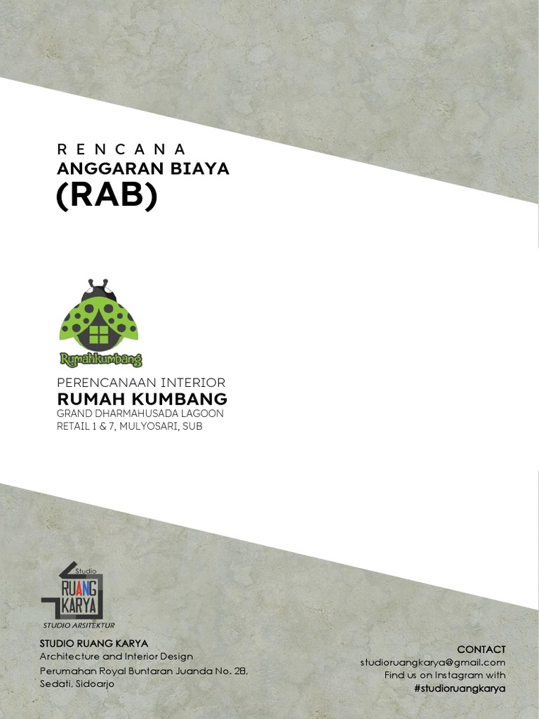 RAB Interior Rumah Kumbang Sidoarjo | PDF