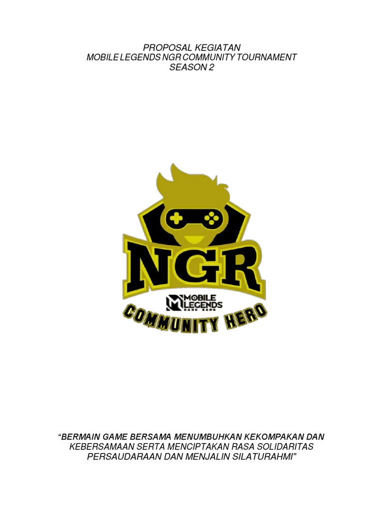 Proposal Turnamen MLBB | PDF | Karier & Perkembangan