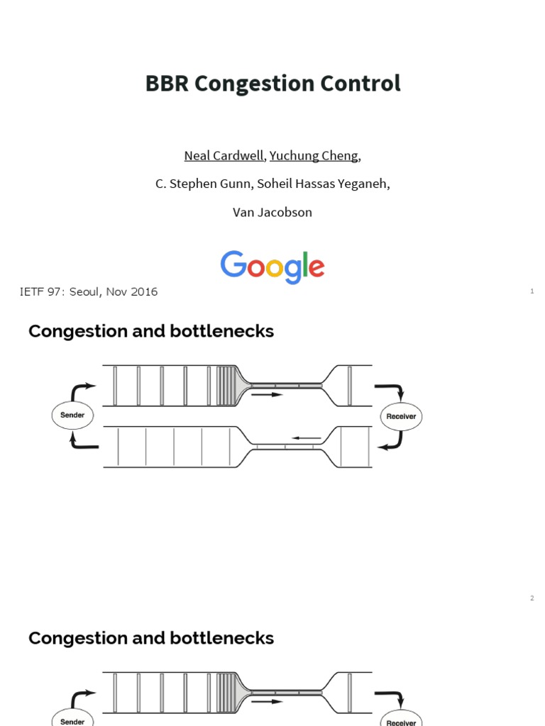 Slides 97 Iccrg Bbr Congestion Control 02 Pdf Transmission Control