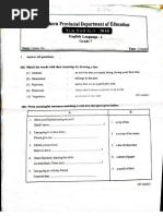 English - Grade 7 - Third Term Test 2019 - Western Province | PDF