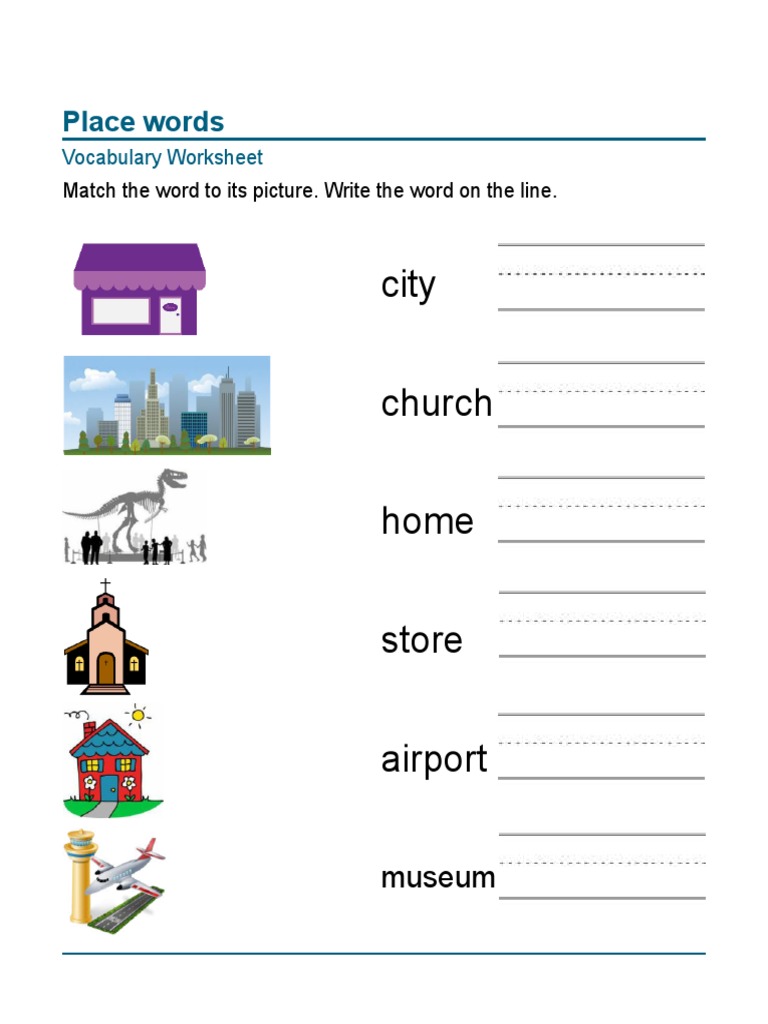 Vocabulary Worksheet for K-5 Students | PDF
