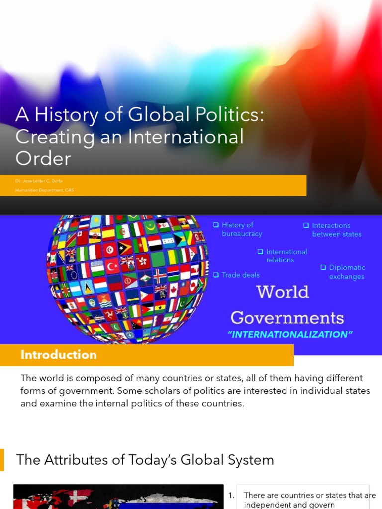 Lesson 3 A History of Global Politics | PDF | Communist International ...