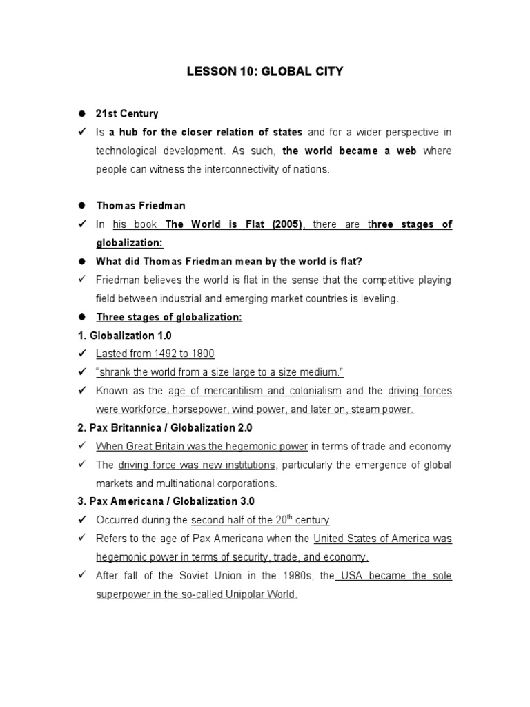 Lesson 10 | PDF | Soft Power | Globalization