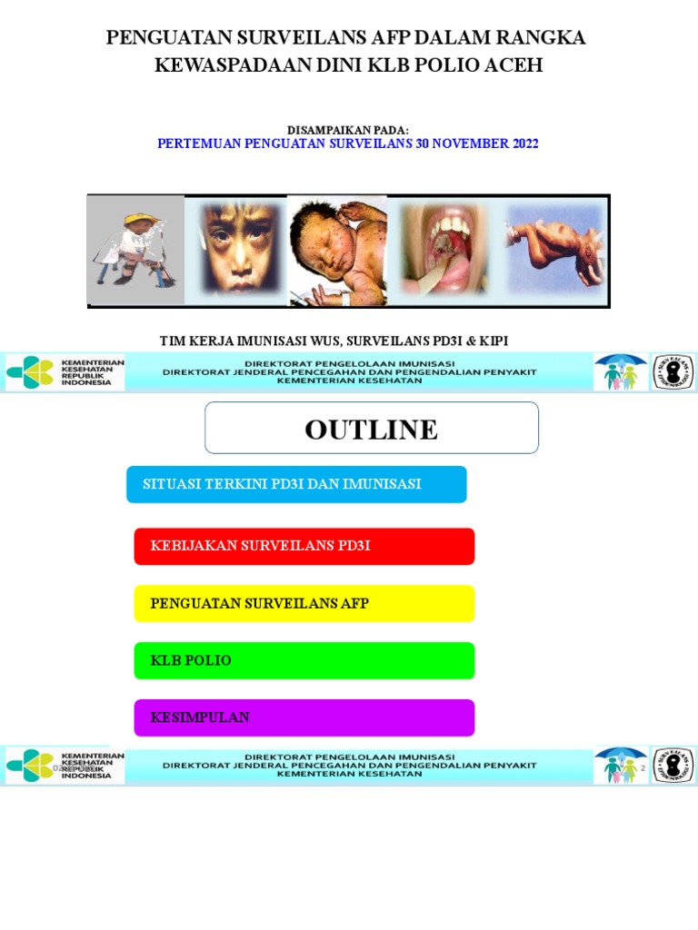 Penguatan Surveilans Afp - KLB Polio 30 Nov | PDF
