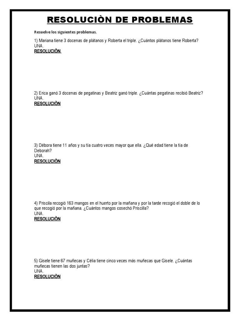 Resoluciòn de Problemas | PDF