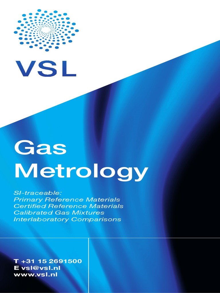 VSL Primary Gas Standards | PDF | Parts Per Notation | Greenhouse Gas