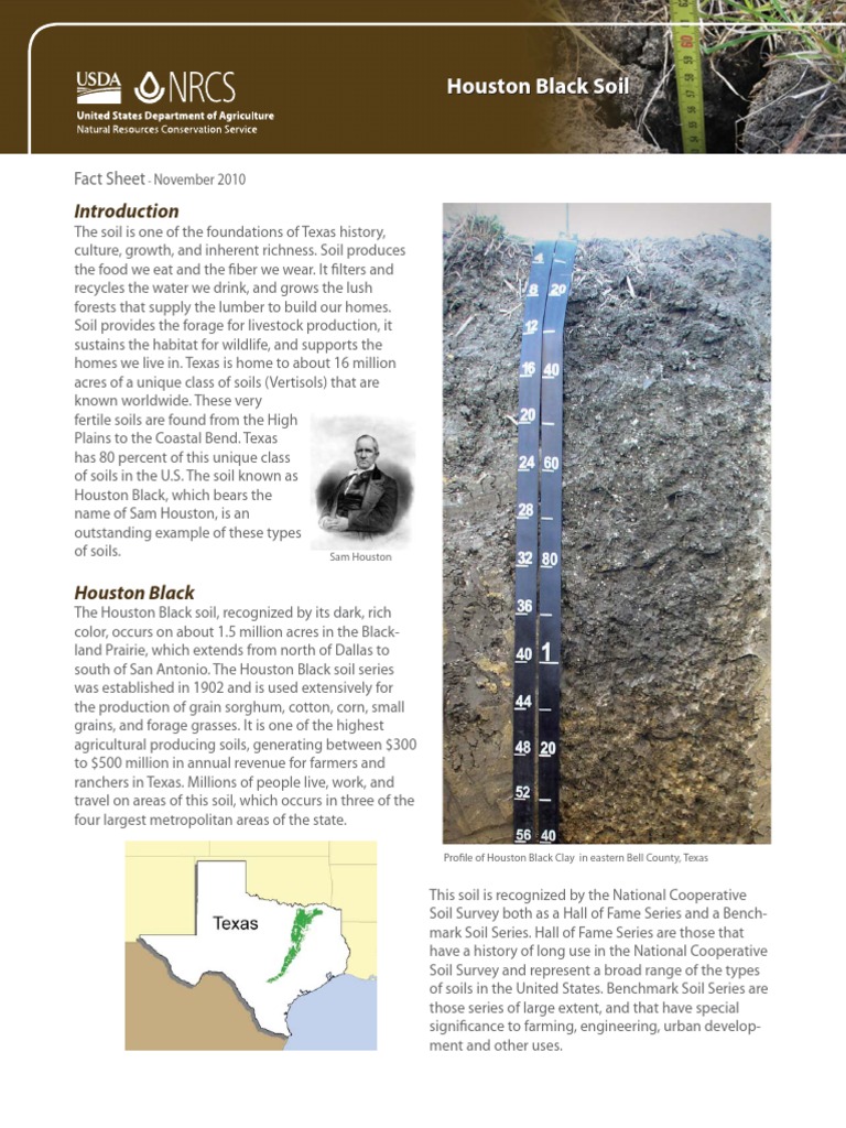 Houston Black Handout | PDF | Soil | Houston