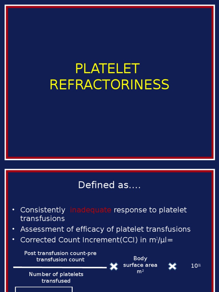 Platelet Refractoriness | Platelet | Antibody