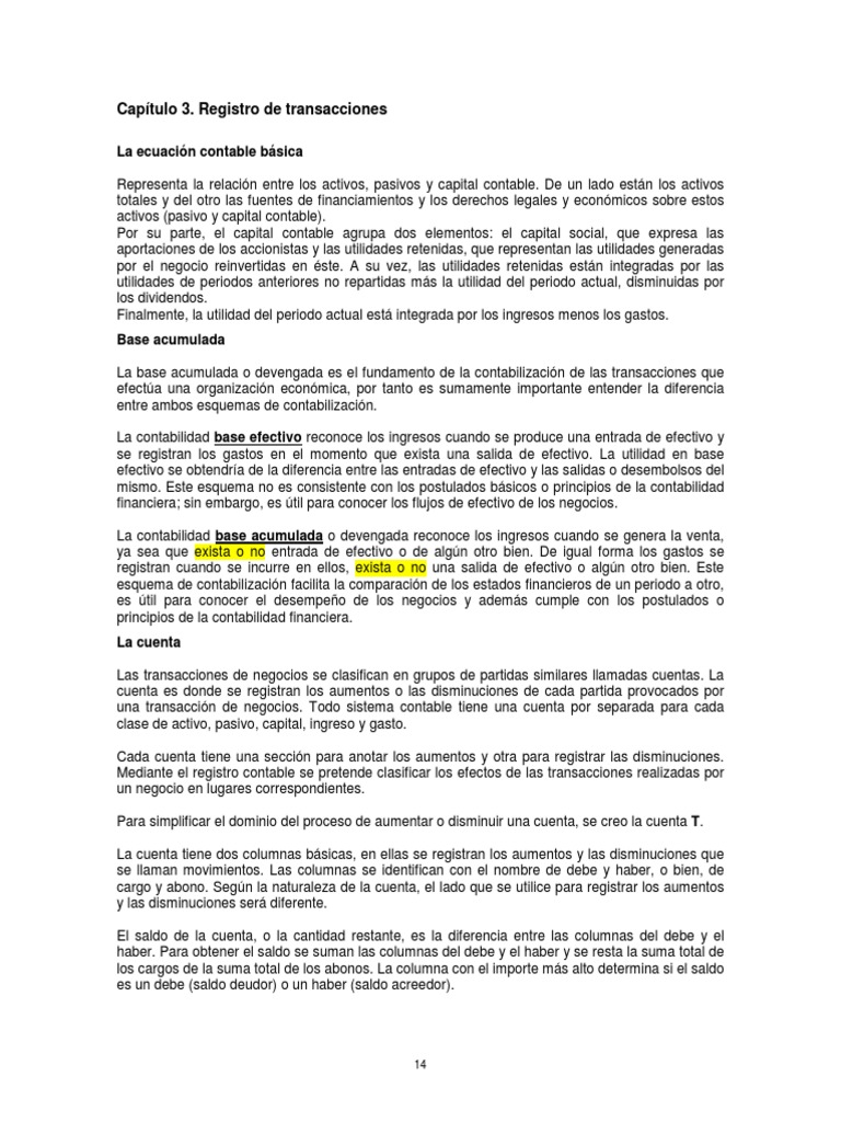 Cap 3 y 4 Contab. Financiera | PDF | Contabilidad | Estado financiero
