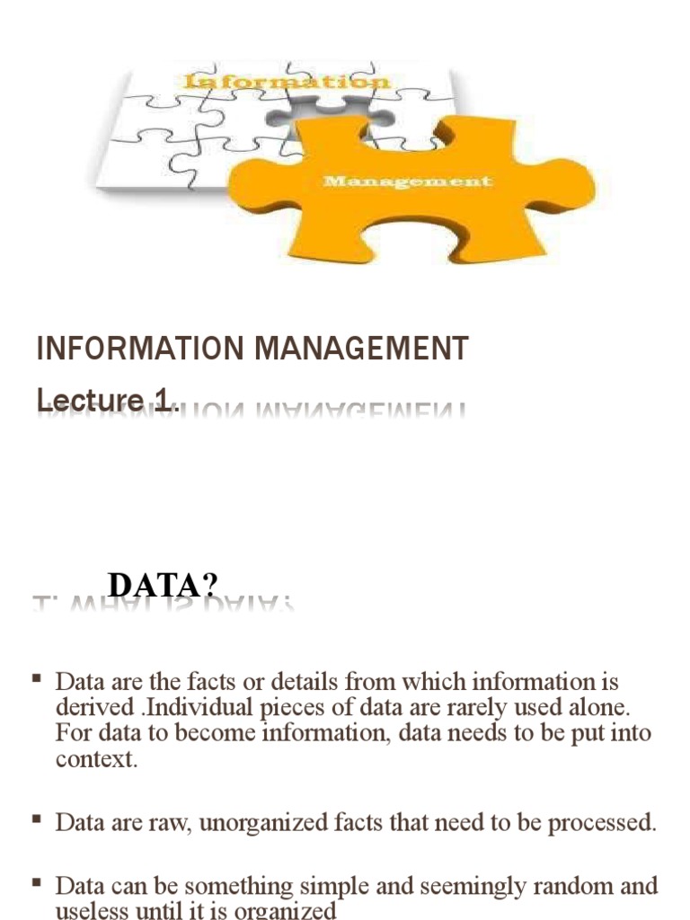 Information Management | Download Free PDF | Data | Information