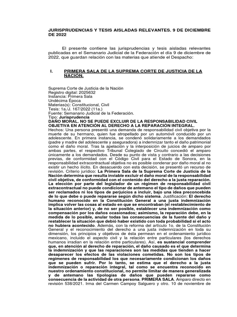 9.12.22 Tesis y Jurisprudencias Relevantes | Descargar gratis PDF ... 9.12.22 Tesis y Jurisprudencias Relevantes | Descargar gratis PDF ...