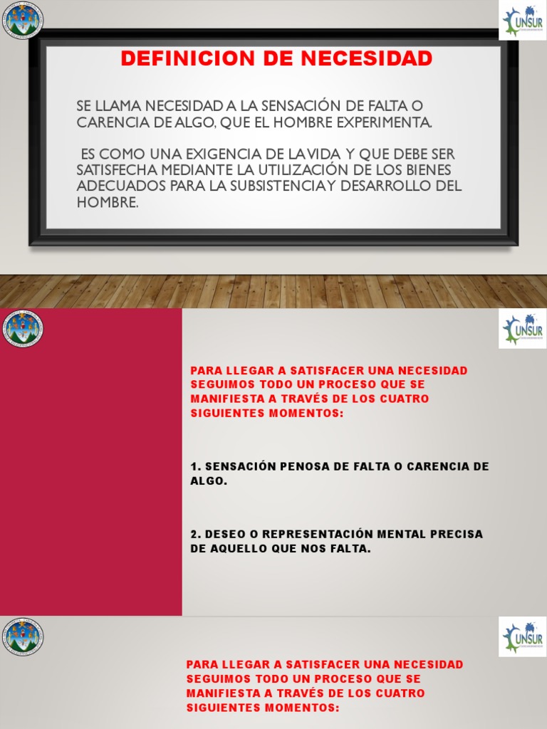 Definición de Necesidad | PDF | Bienestar | Consumo (economía)