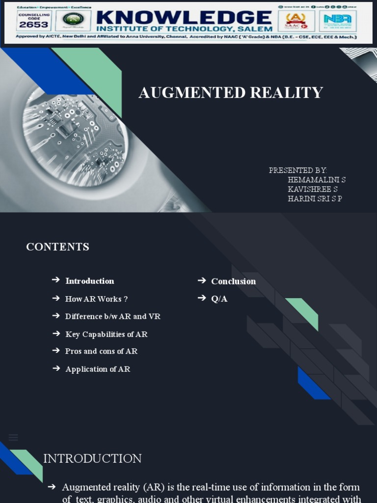 Argumented Reality | PDF | Augmented Reality | Virtual Reality