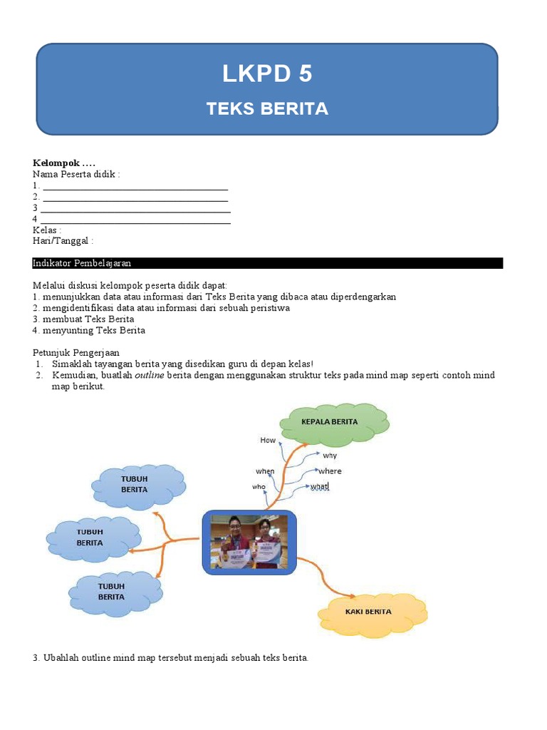 Mind Mapping Teks Berita Kelas 11 | PDF | Karier & Perkembangan | Komputer