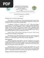SPEECH Barangay Assembly | PDF