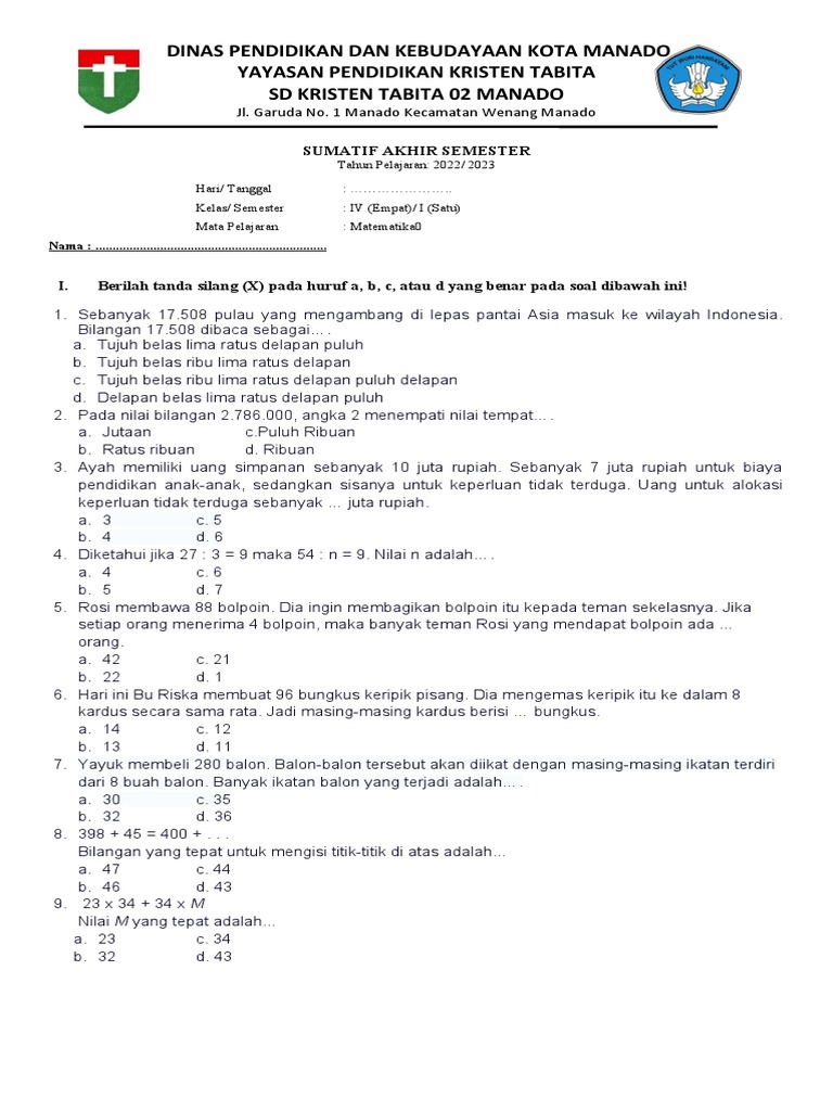 PAS Matem | PDF | Metode & Bahan Ajar