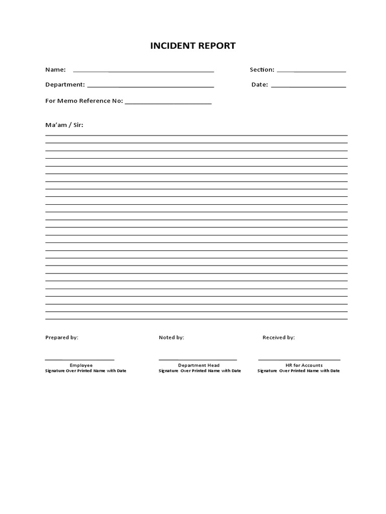 Incident Report | PDF