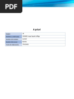 Qué Es A Priori y Posteriori Ejemplos | PDF