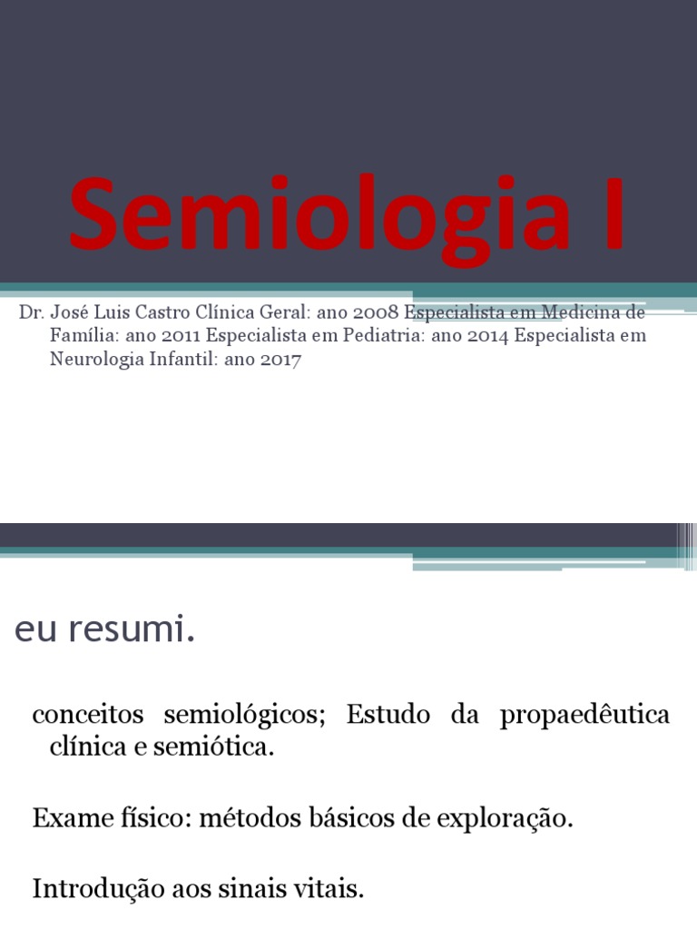 ? 1 - Conceitos Semiológicos | PDF | Semiótica | Medicina Clínica