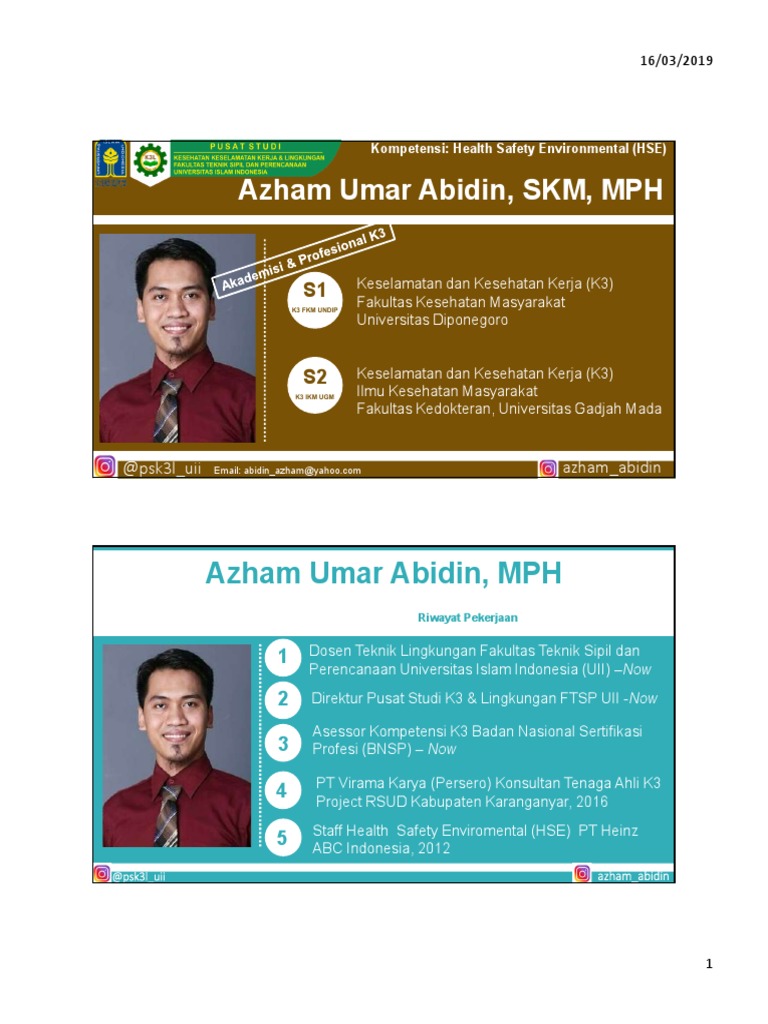 Perkenalan Azham U Abidin | PDF