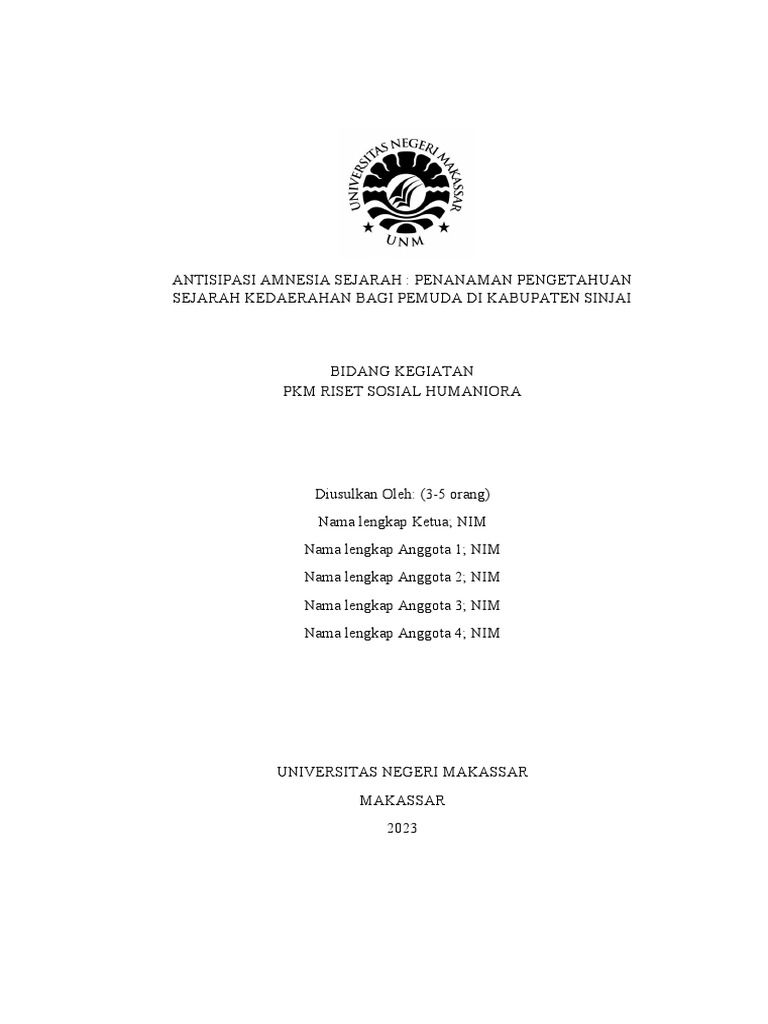 2.template Proposal PKM RSH | PDF