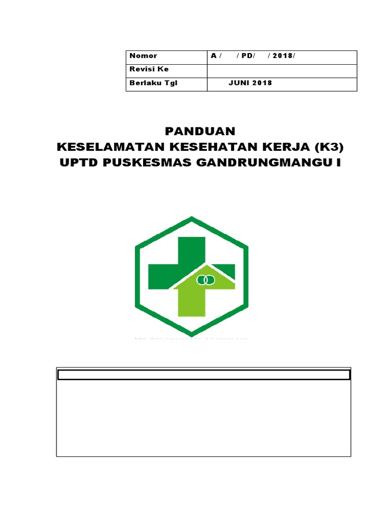 Lembar Pengesahan Panduan 2019 Lembar Pengesahan K3 | PDF