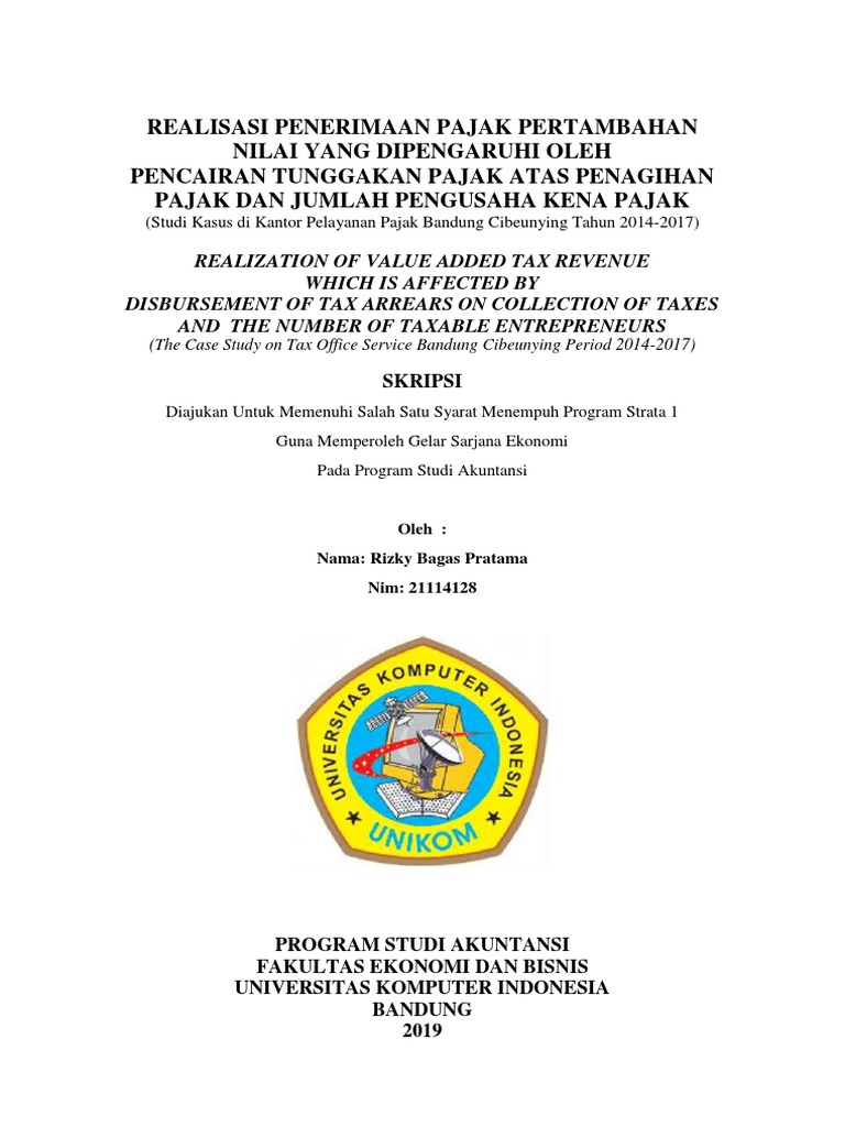 Unikom - Rizky Bagas Pratama - 1. Cover | PDF