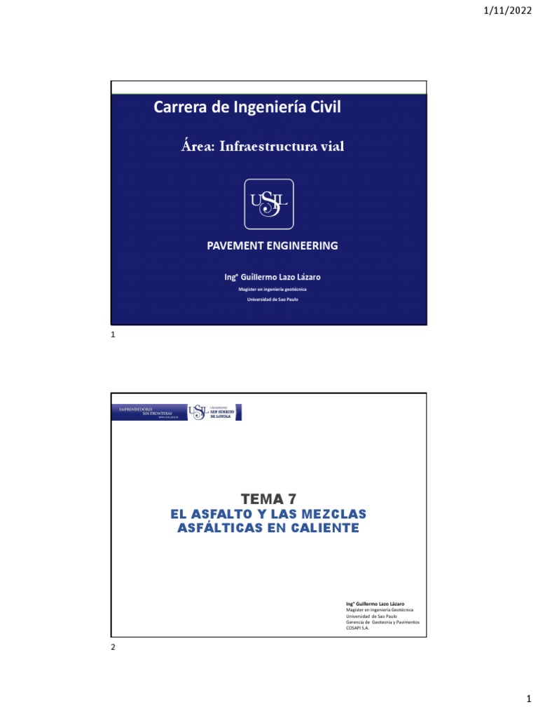 Tema 7 El Asfalto y Las Mezclas Asfalticas | PDF | Petróleo | Refinería ... Tema 7 El Asfalto y Las Mezclas Asfalticas | PDF | Petróleo | Refinería ...