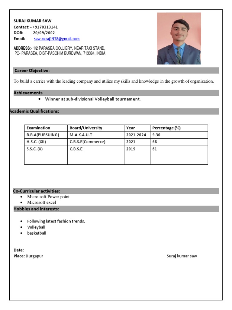Suraj Resume' | PDF