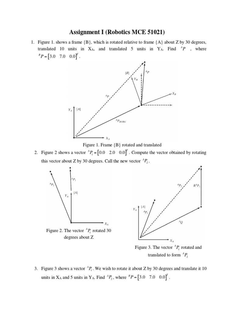 Assignment I Pdf Cartesian Coordinate System Euclidean Vector
