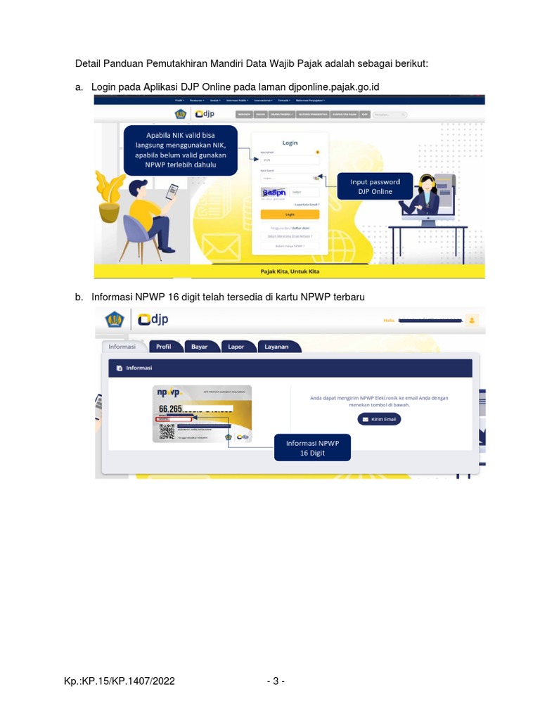 Tata Cara Validasi Pemutakhiran NIK | PDF