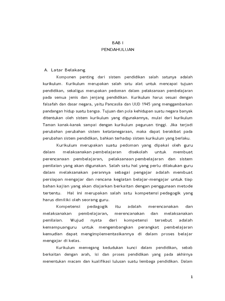 Makalah Peran Guru Dalam Pengembangan Kurikulum 2021 | PDF