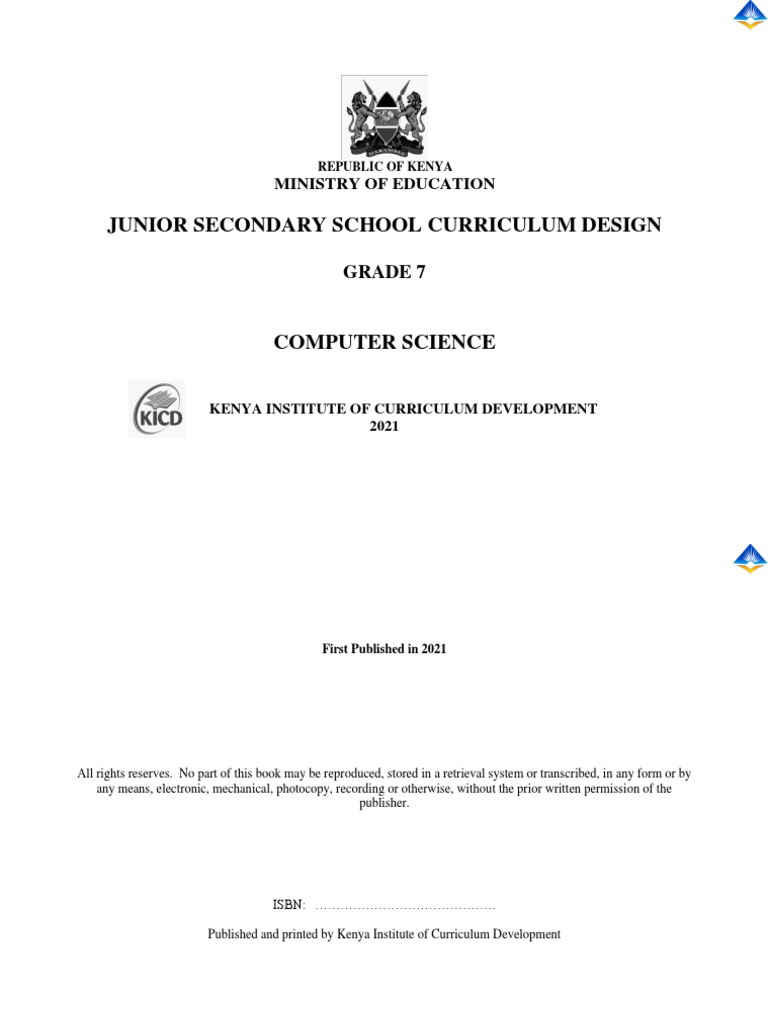 CD 7 Computer Science | PDF | Curriculum | Learning