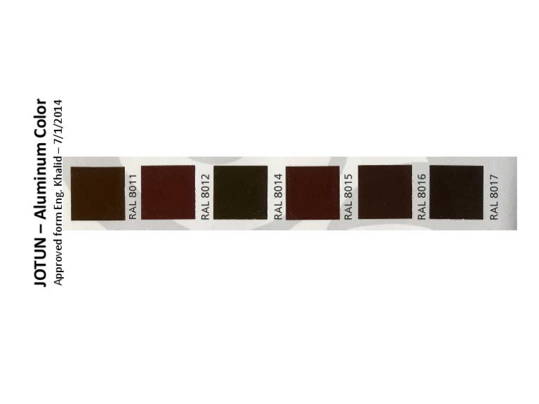 Aluminum Approved Color - 7-1-2014 | PDF